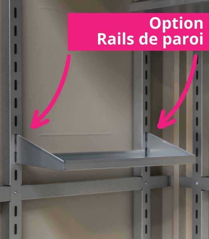 Armoire de jardin anthracite en acier Giarmadio Telluria ...