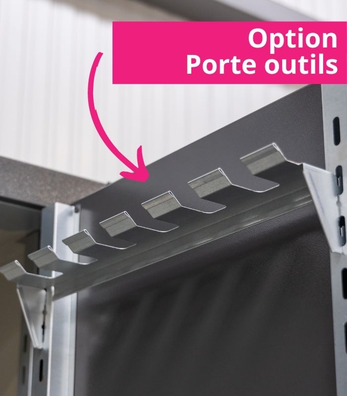 Armoire de jardin anthracite en acier Giarmadio Telluria ...